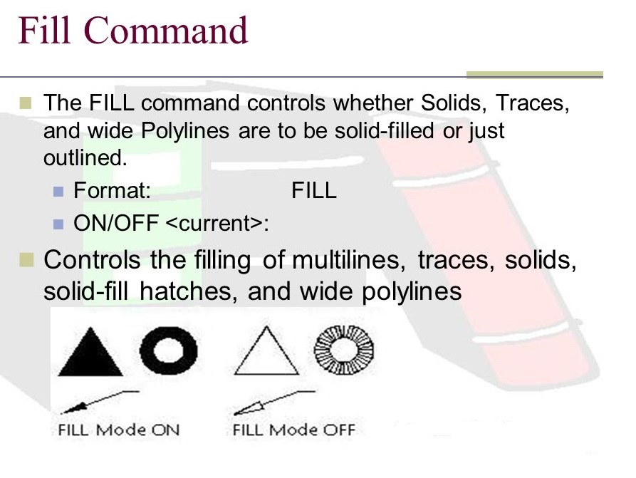 دستور FILL در اتوکد | طراح شید
